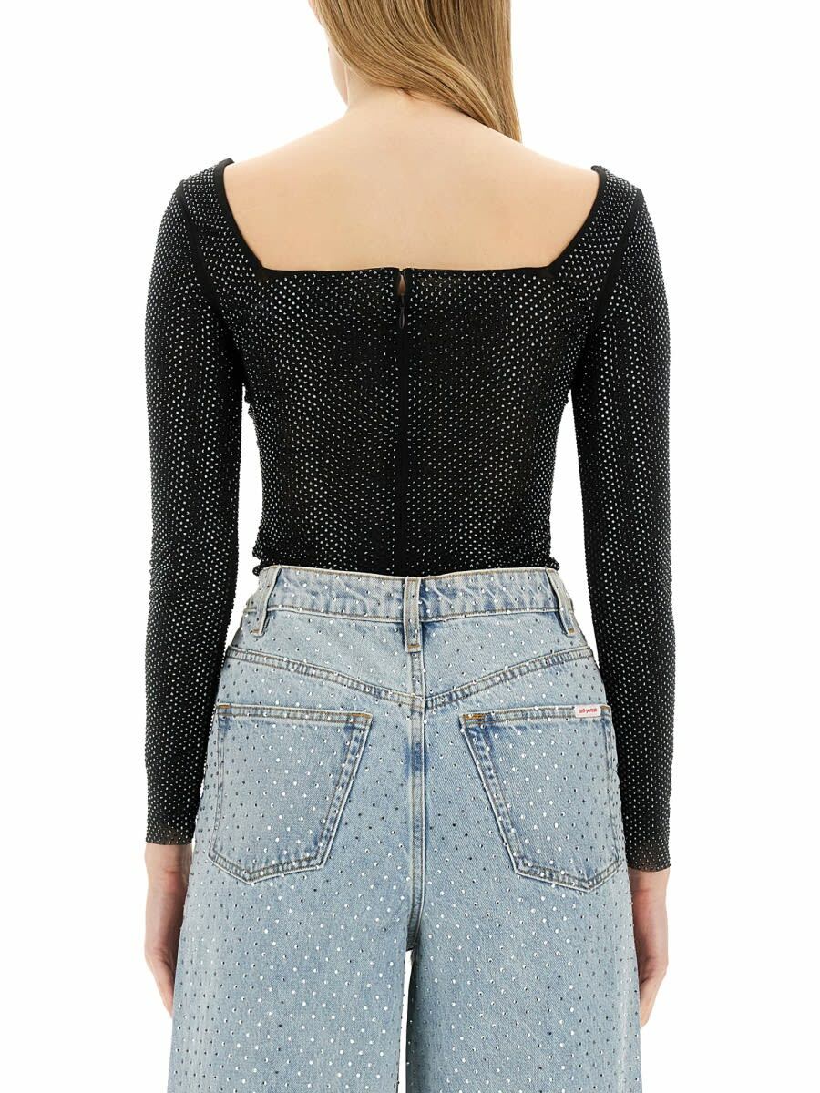 self-portrait Sweetheart Neckline Top Self-Portrait