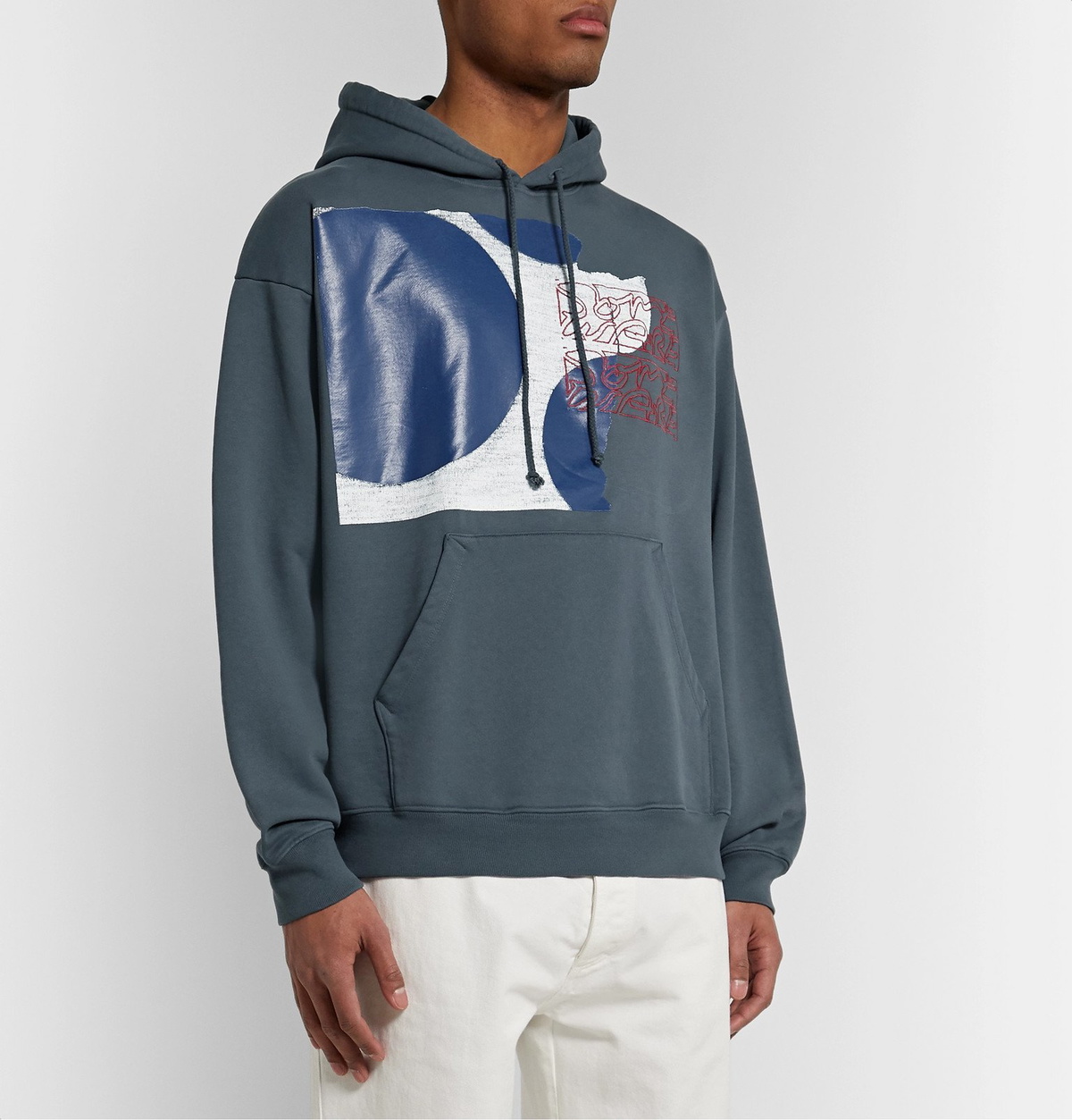 Some Ware - Logo-Embroidered Organic Loopback Cotton-Jersey Hoodie ...