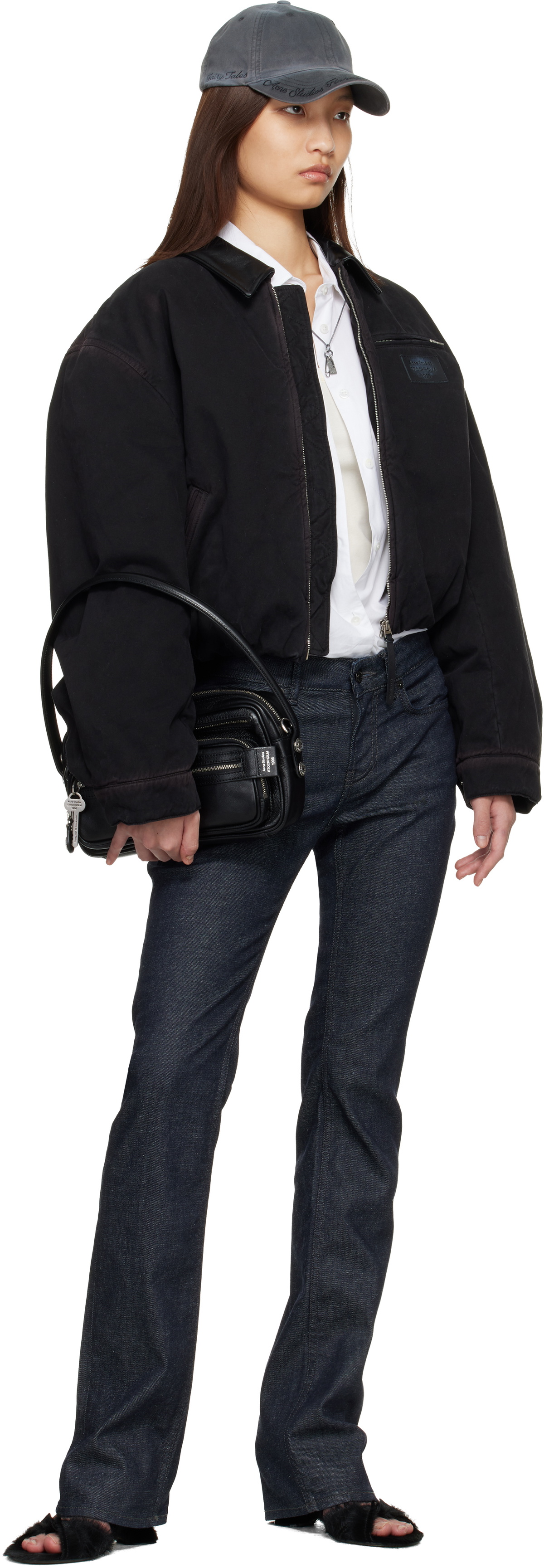 Acne Studios Brown Blouson Bomber Jacket Acne Studios