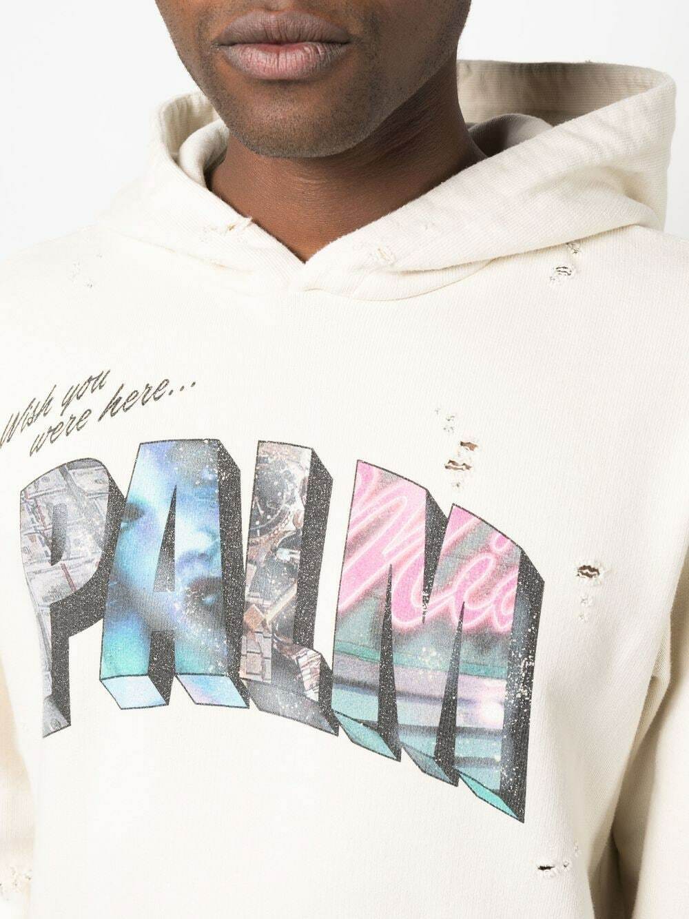 PALM ANGELS - Palm Sign Vintage Hoodie Palm Angels