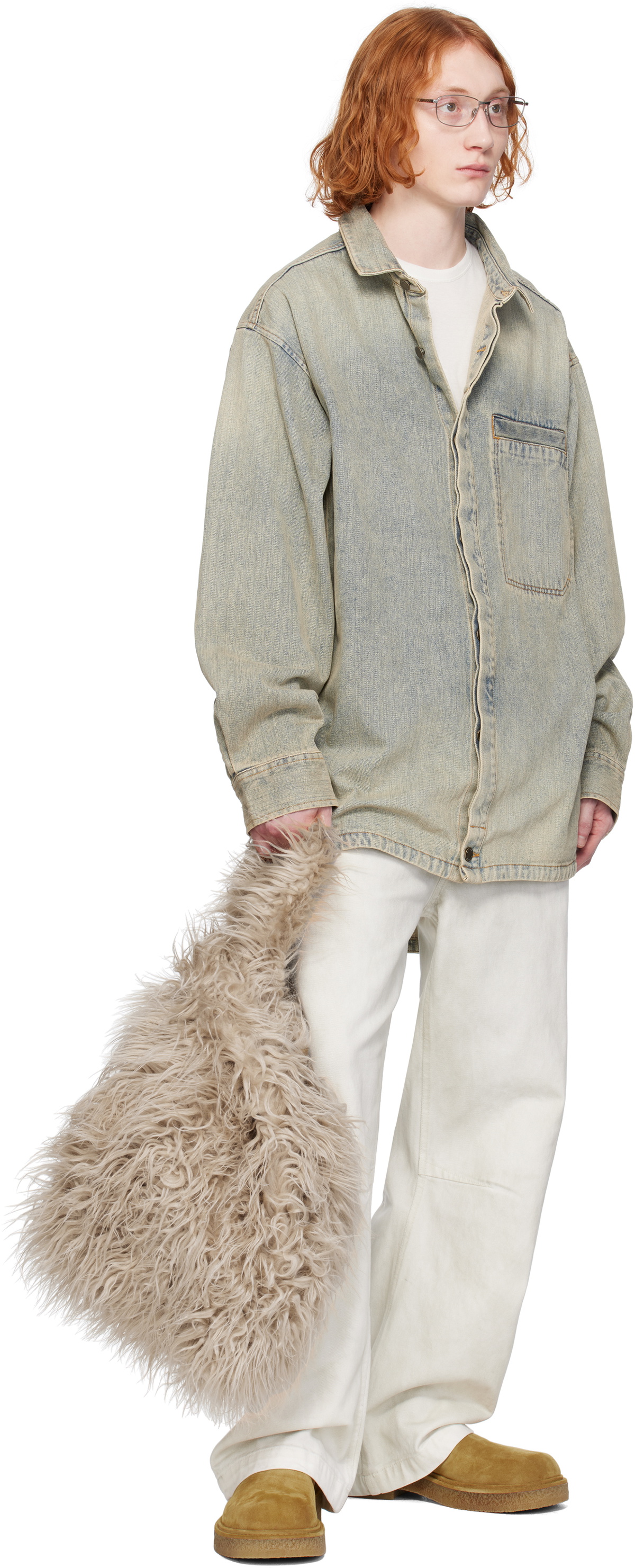 Entire Studios Blue Herculean Denim Shirt Entire Studios