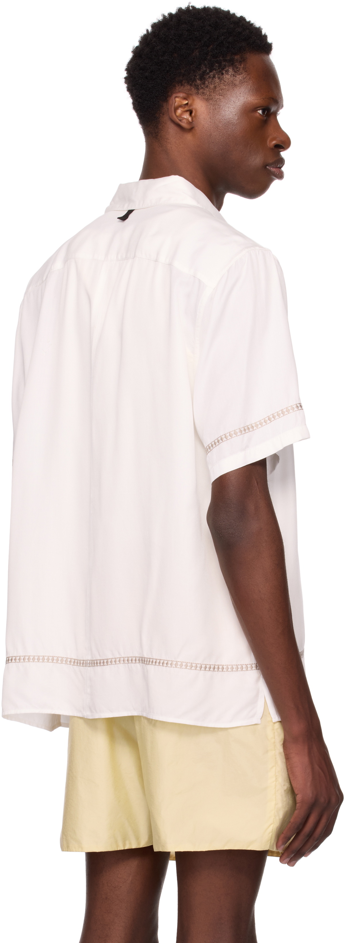 rag & bone White Dalton Embroidered Shirt Rag and Bone