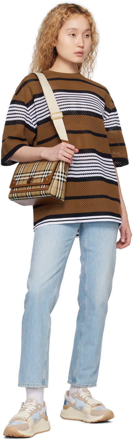 Burberry Blue Check Sneakers Burberry