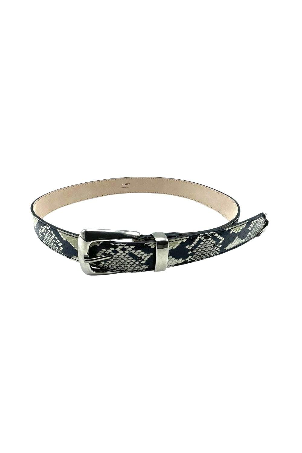 Khaite Benny Belt In Python Embossed Khaite