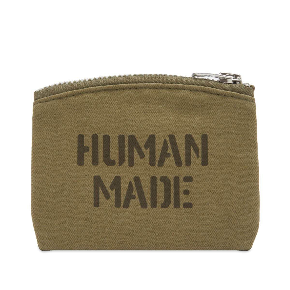 Human Made Men's Military Card Case in Olive Human Made