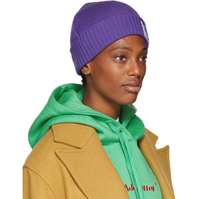 ADER error Purple Tetris Label Beanie ADER error