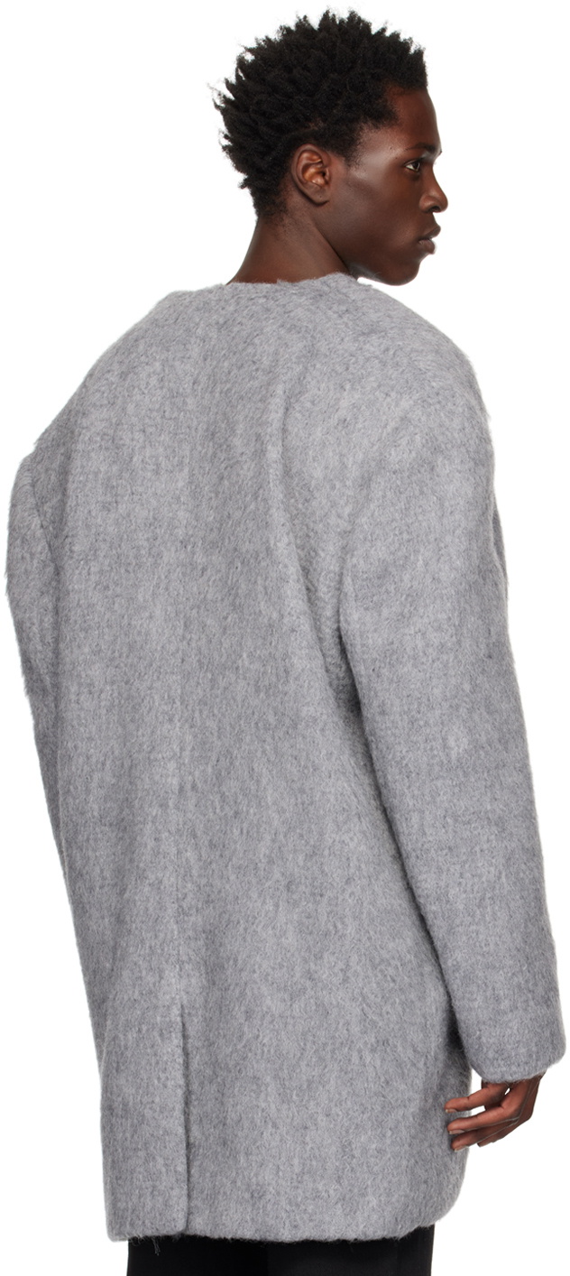 We11done Gray Gathered Jacket We11done