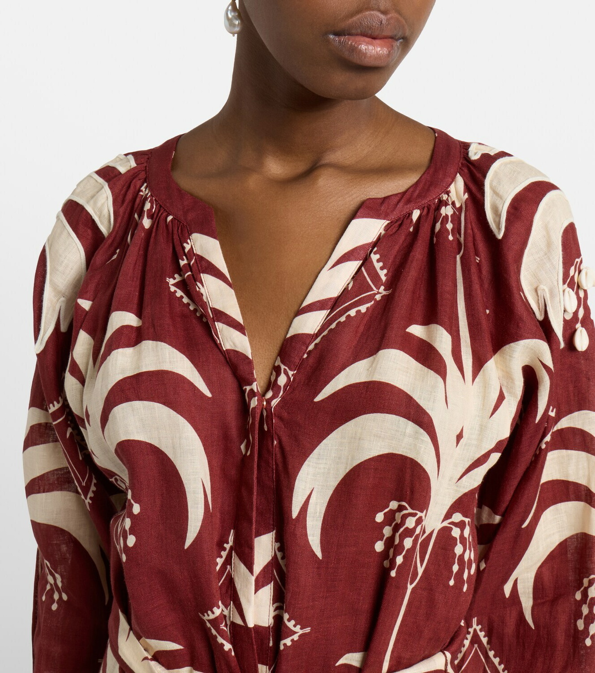 Johanna Ortiz Printed linen maxi dress Johanna Ortiz