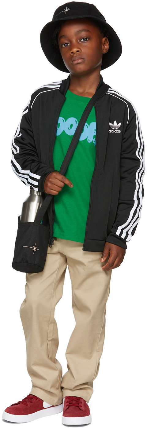 OOOF SSENSE Exclusive Kids Green & Blue Logo T-Shirt OOOF