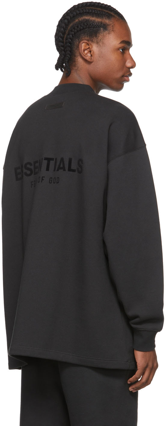 Fear of God ESSENTIALS Black Relaxed Sweatshirt Fear Of God Essentials