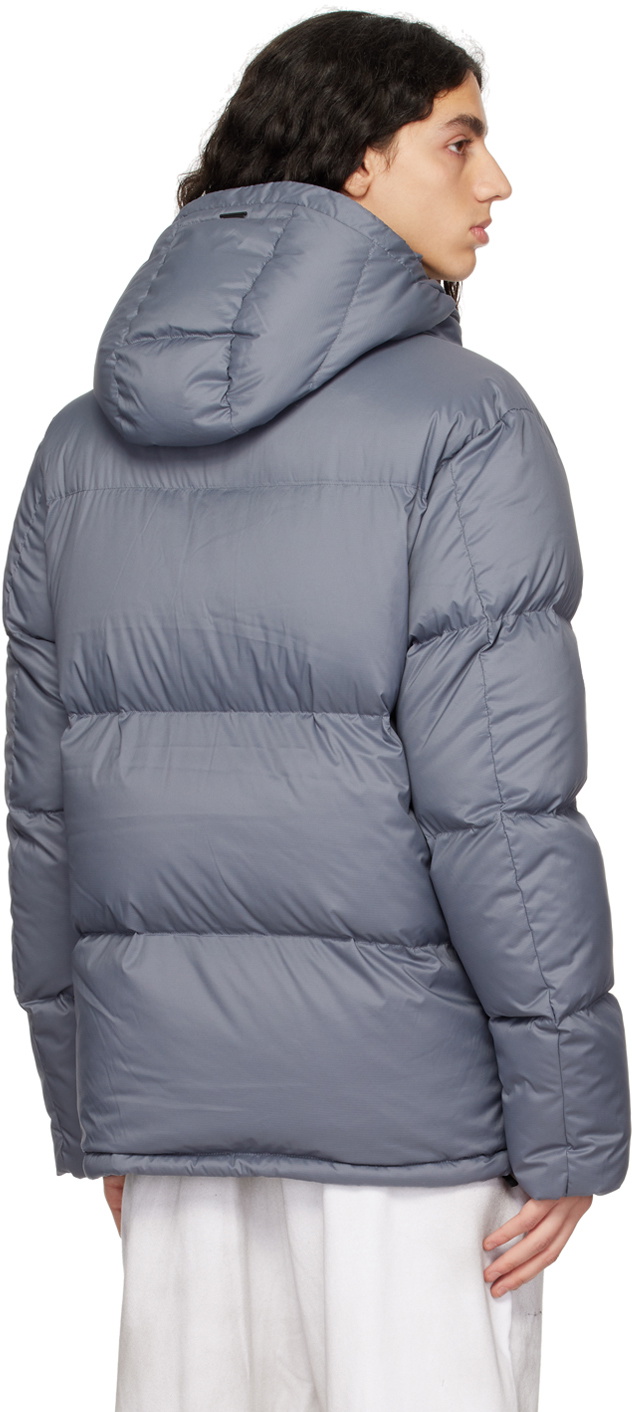 Snow Peak Gray Quilted Down Jacket Snow Peak