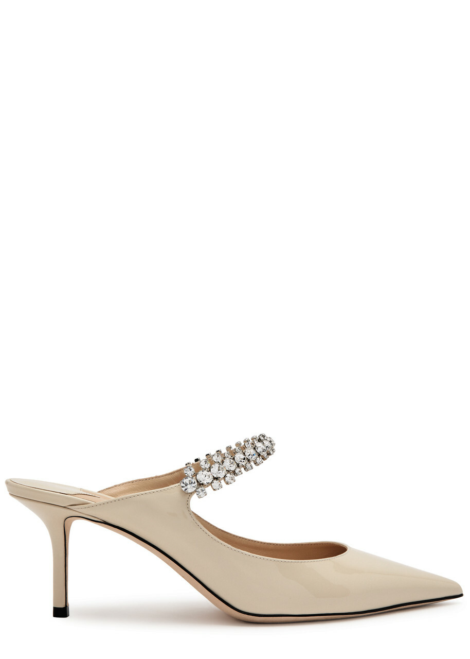 Jimmy Choo Bing 65 Patent Leather Mules Jimmy Choo