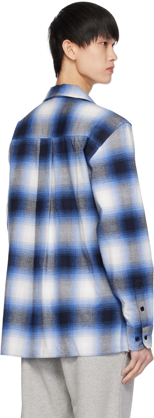 Noah Blue Shadow Shirt Noah NYC