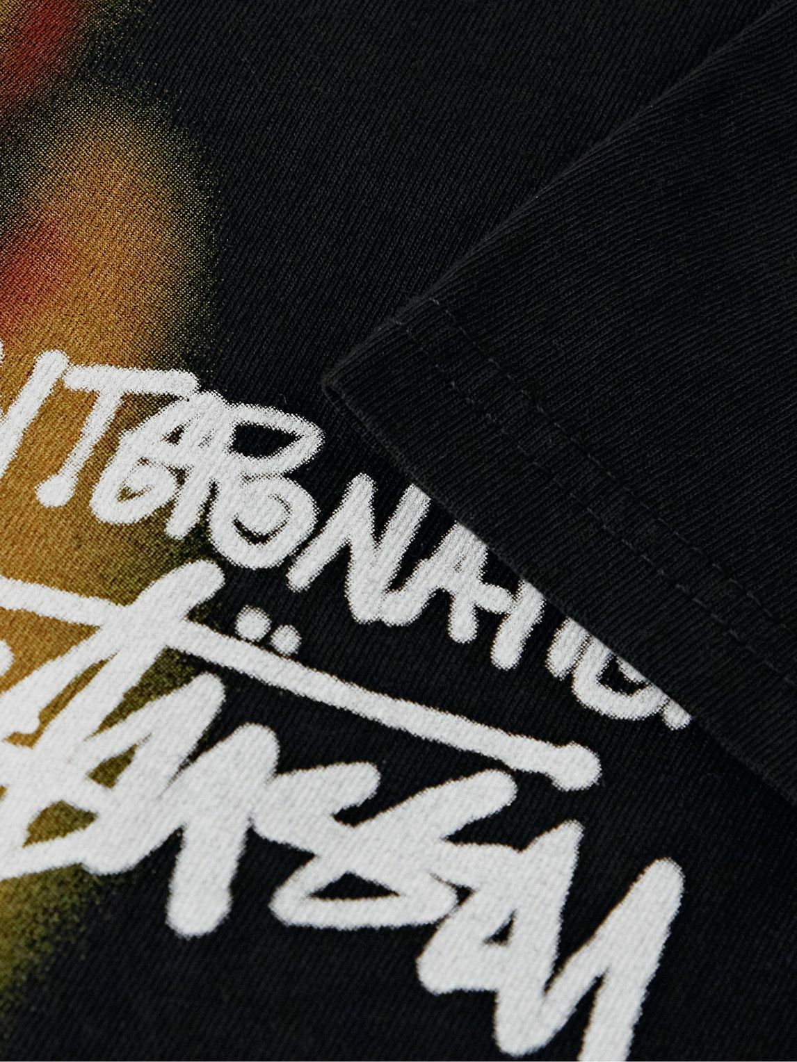 Stussy - Read Em 'N' Weep Printed Cotton-Jersey T-Shirt - Black Stussy