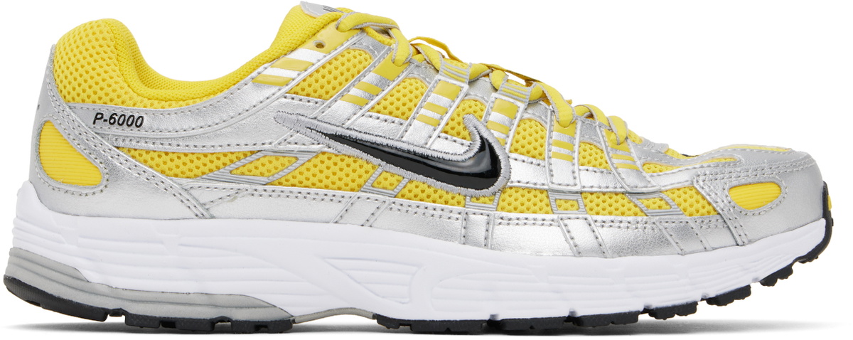 Nike Silver & Yellow P-6000 Sneakers Nike