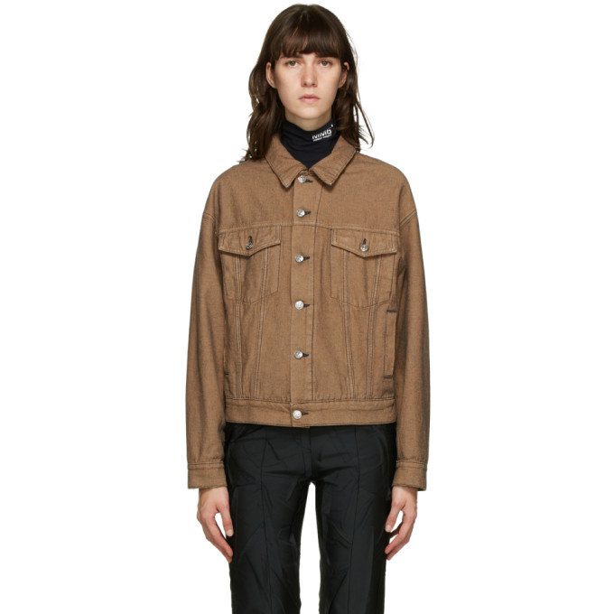 MM6 Maison Margiela Brown Denim Jacket MM6 Maison Margiela