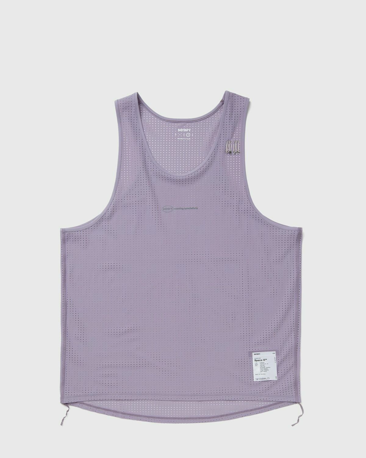 Satisfy Running Space O Singlet Purple Tank Tops Satisfy