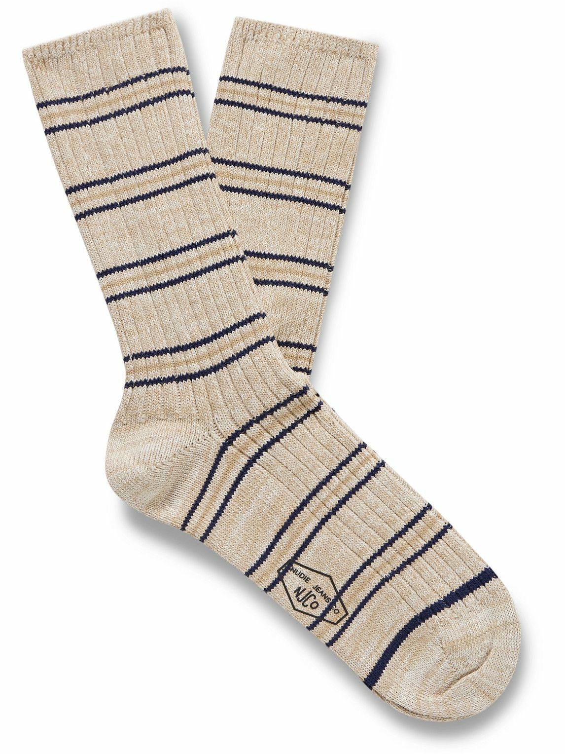 Nudie Jeans - Striped Ribbed-Knit Socks Nudie Jeans Co