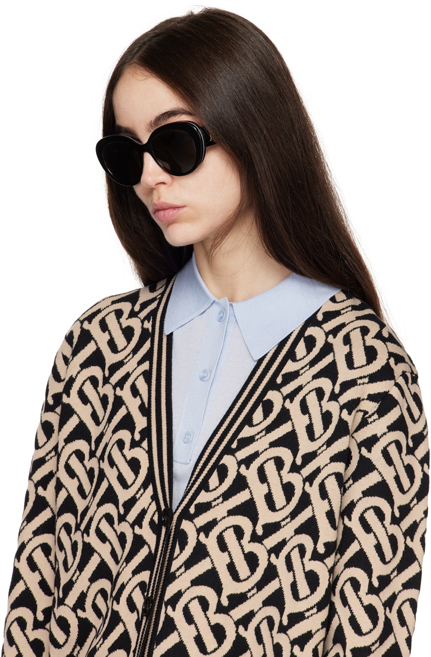 Burberry Black Round Sunglasses Burberry