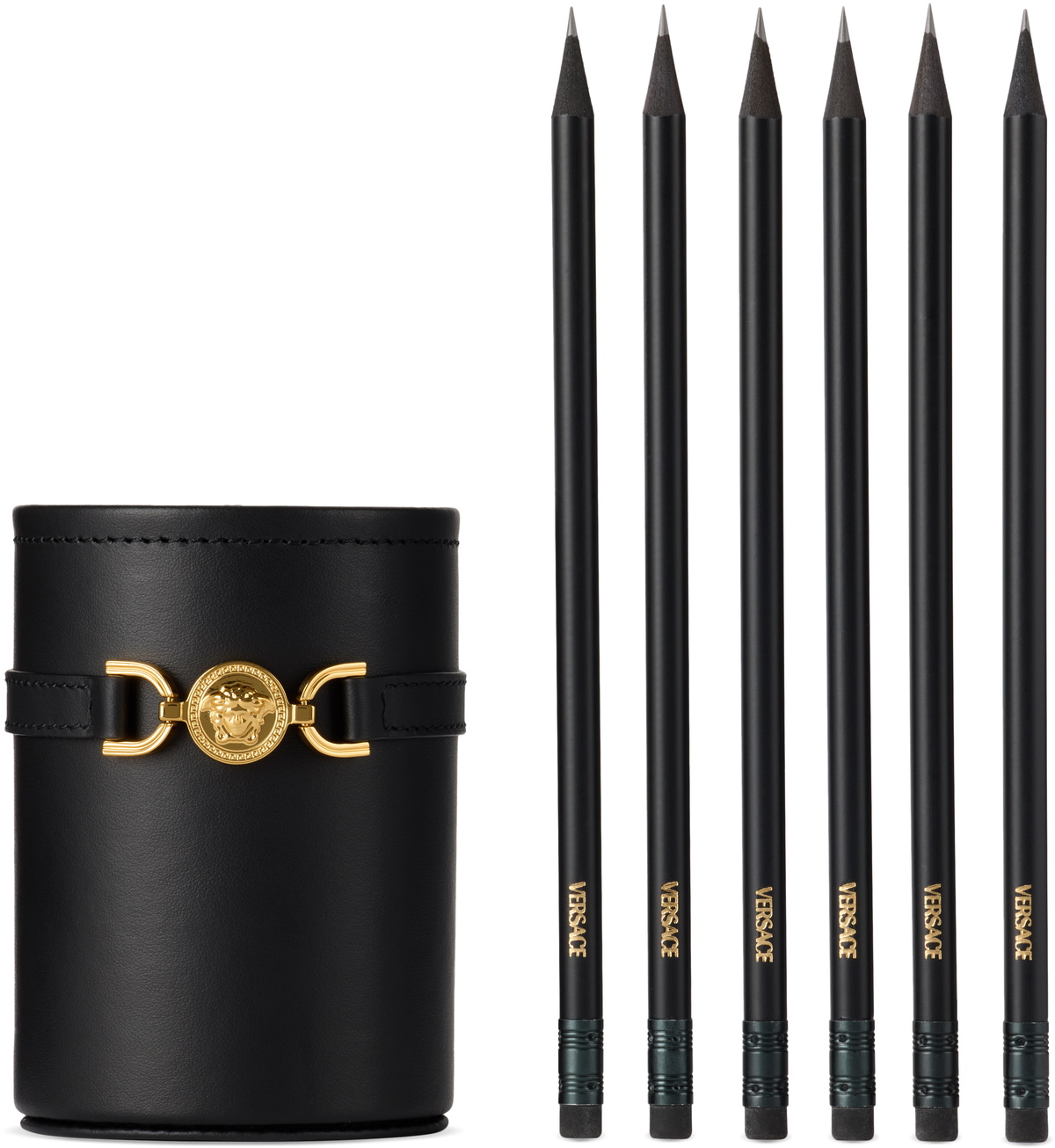 Versace Black Medusa '95 Pencil Holder Set Versace