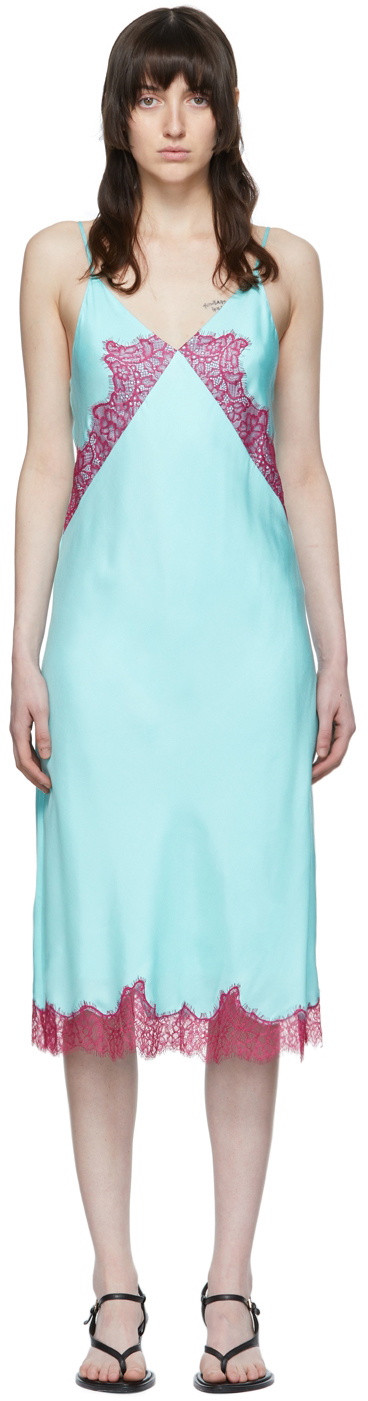 rag & bone Blue Logan Midi Dress Rag and Bone