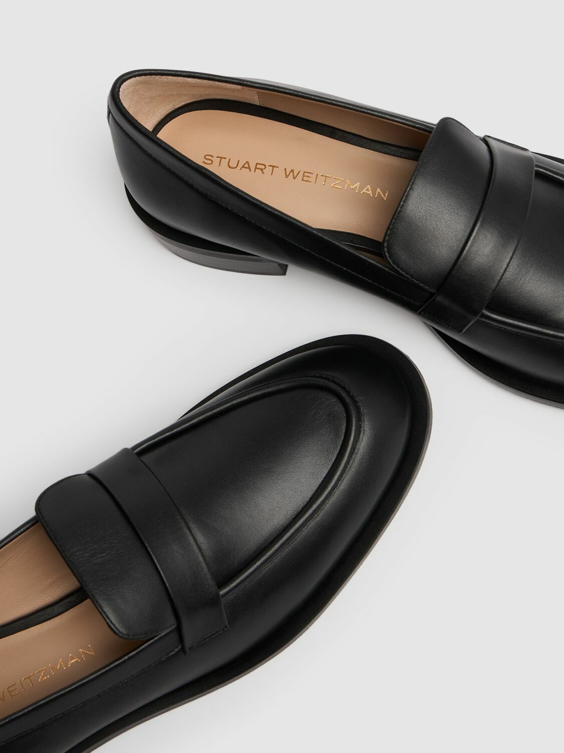 STUART WEITZMAN 10mm Palmer Leather Loafers Stuart Weitzman