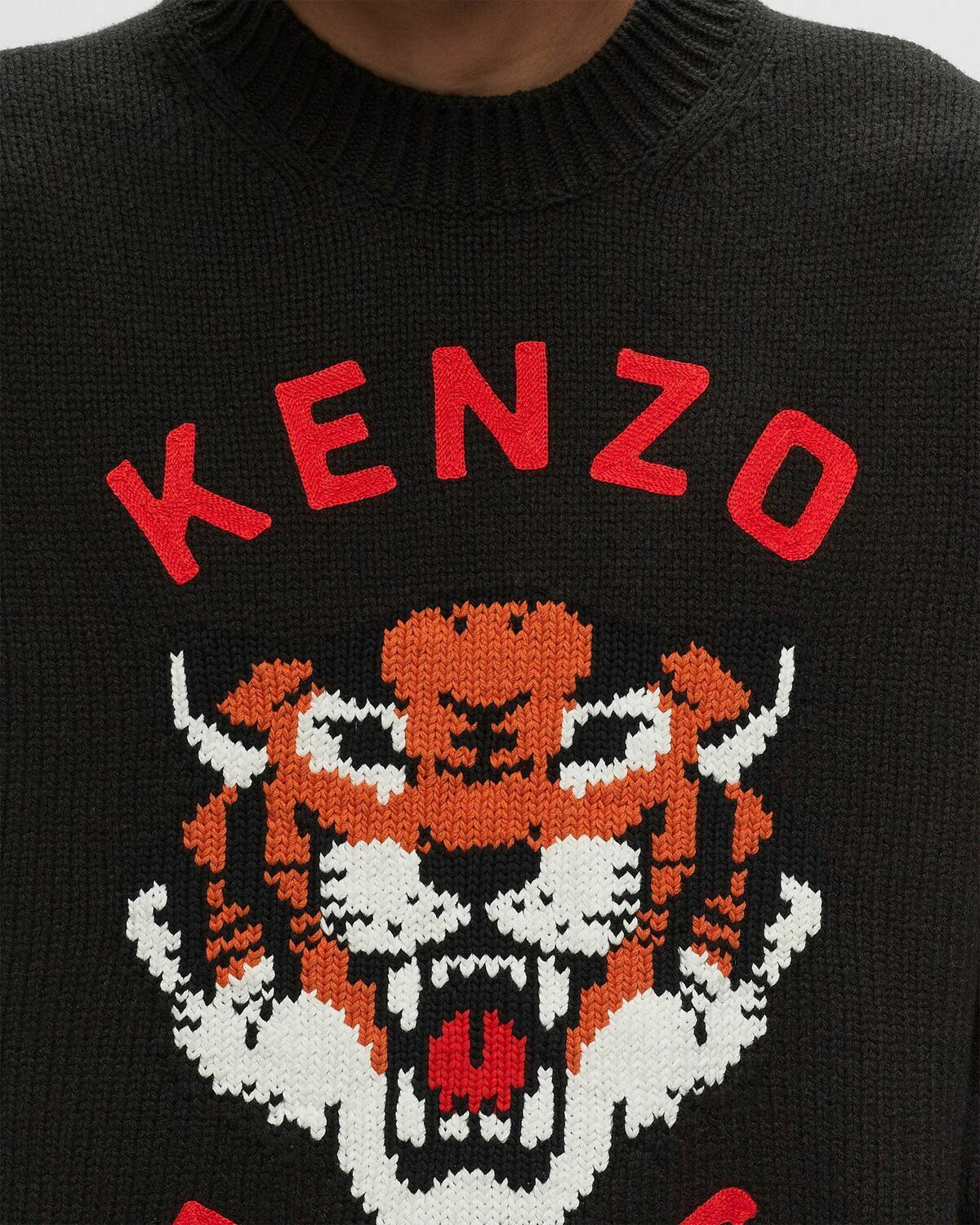 Kenzo Rws Lucky Tiger Jumper Silver Pullovers Kenzo