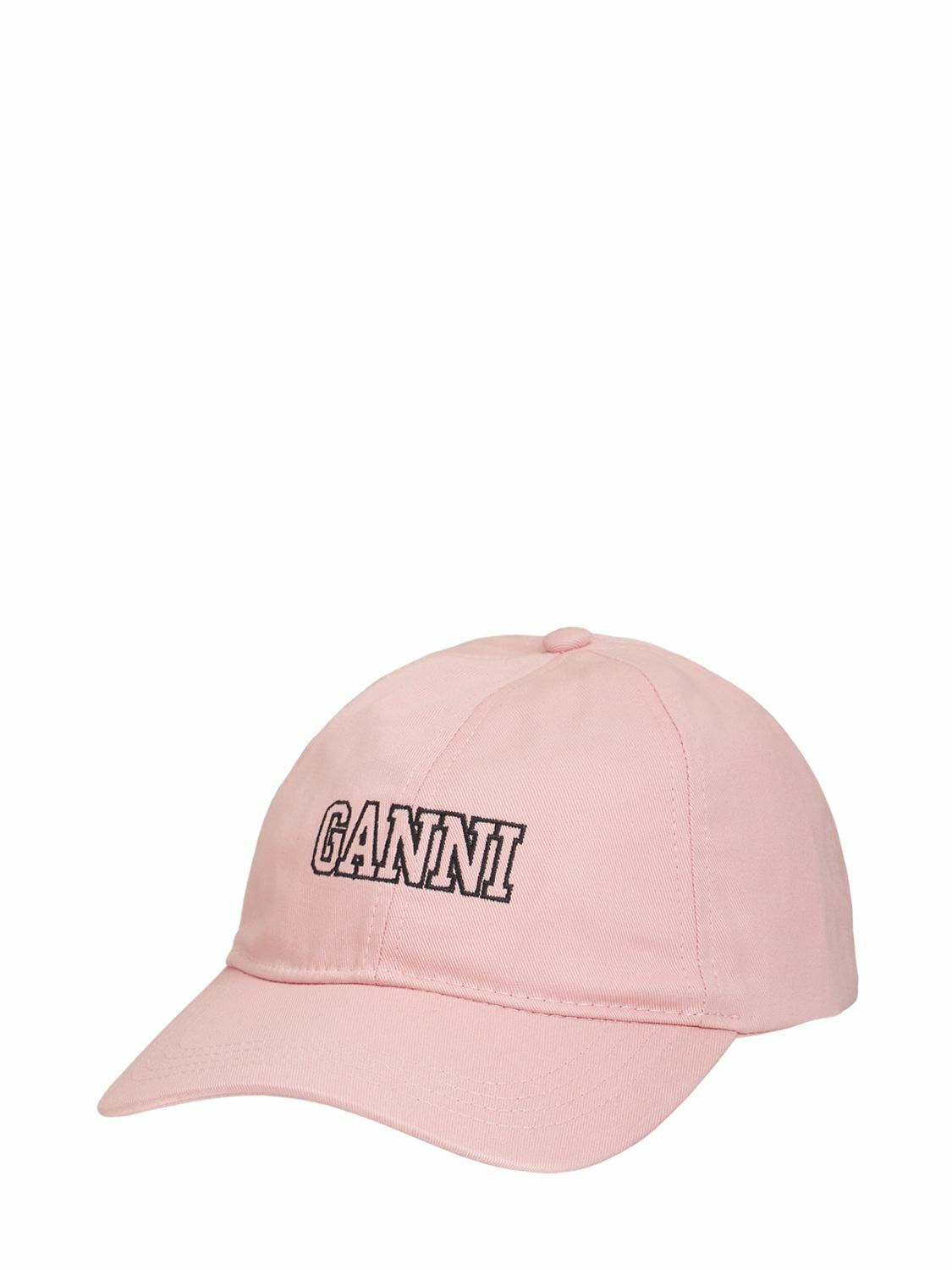 GANNI - Logo Embroidered Organic Cotton Cap GANNI