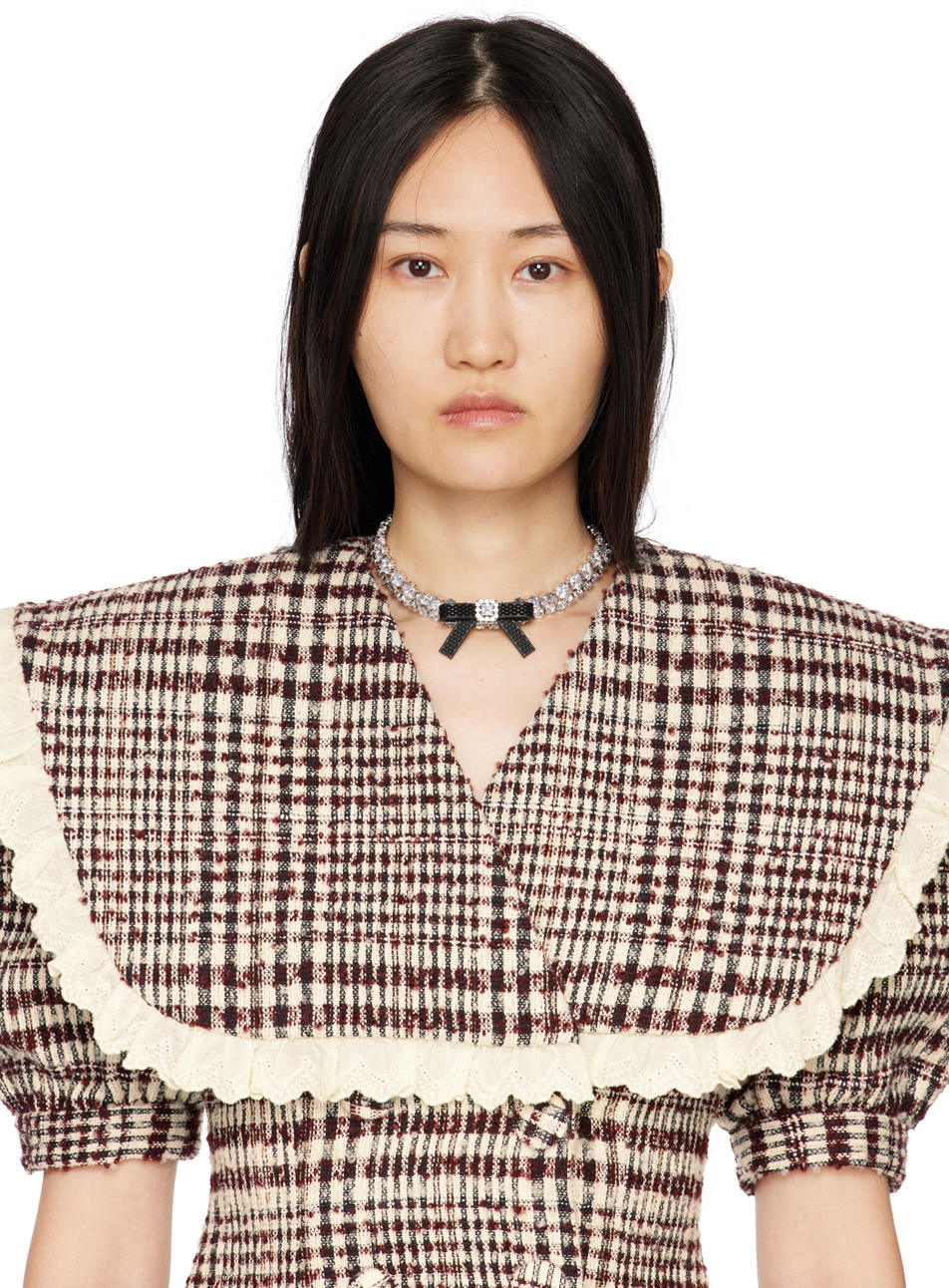 SHUSHU/TONG Silver YVMIN Edition Bow Chain Choker Shushu/Tong