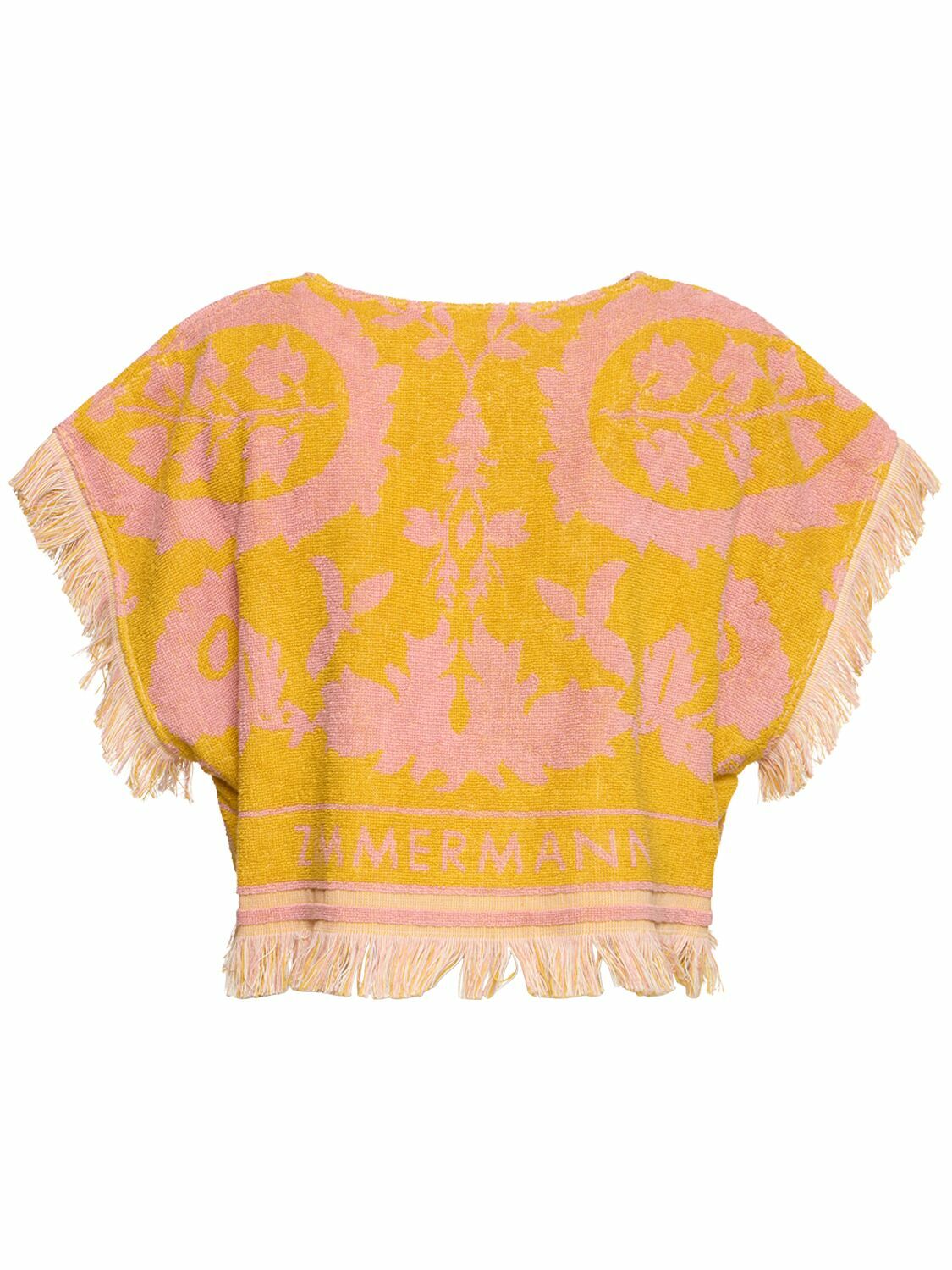 ZIMMERMANN Wylie French Terry Crop Top Zimmermann