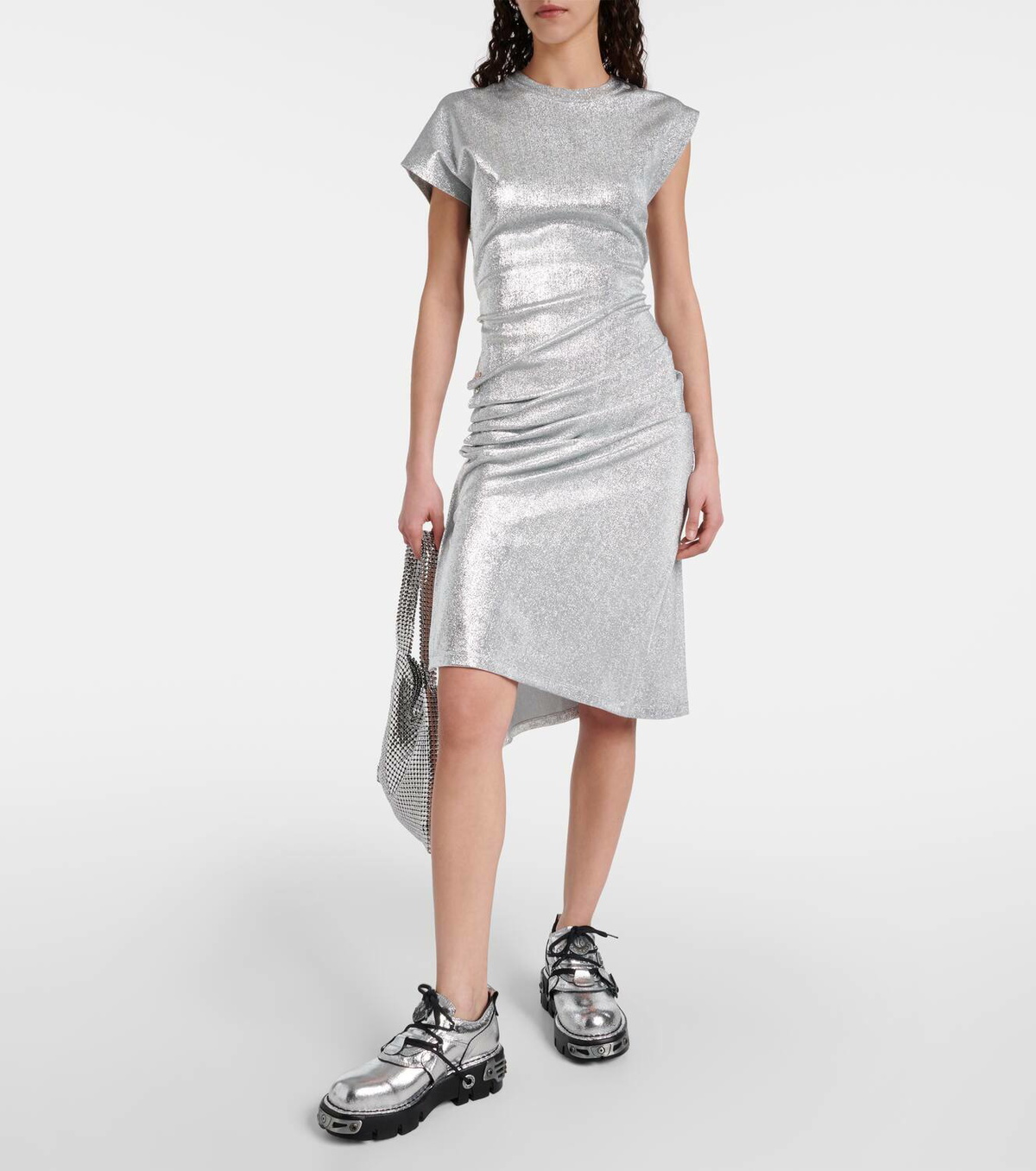 Rabanne x New Rock embellished leather boots Paco Rabanne