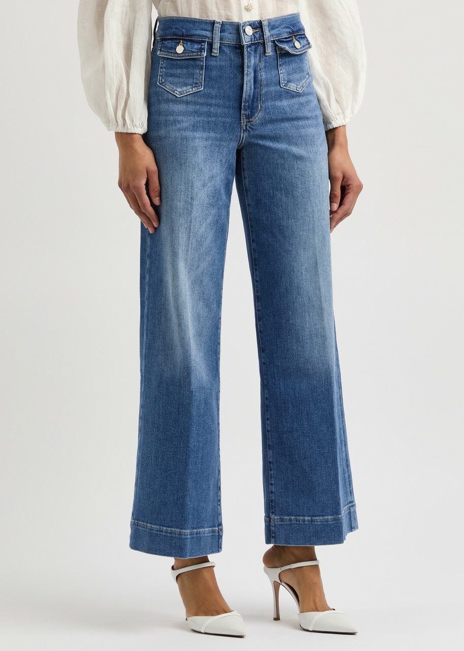 Frame Palazzo Wide-leg Jeans Blue Frame Denim