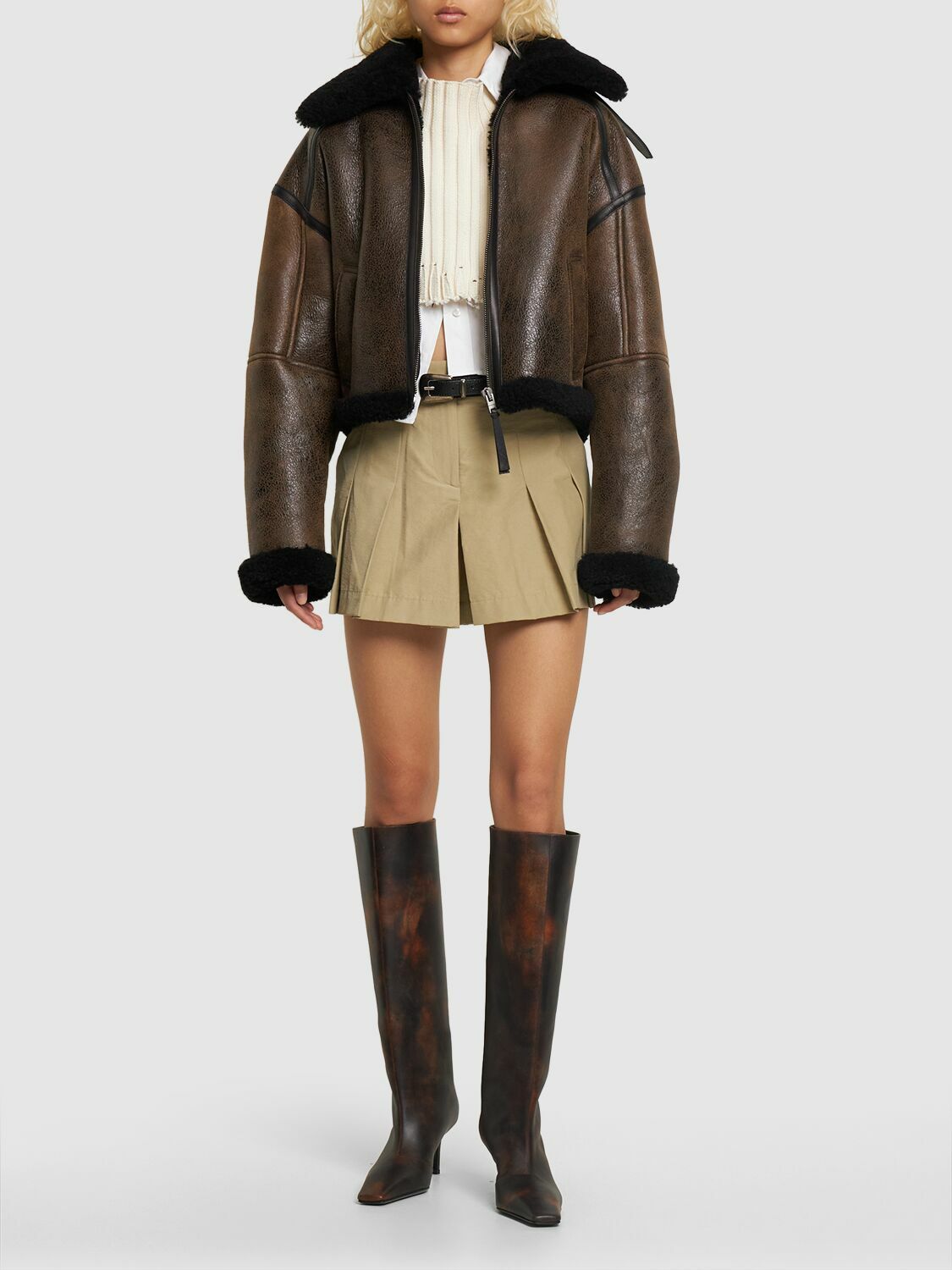 ACNE STUDIOS - Leather Shearling Jacket Acne Studios