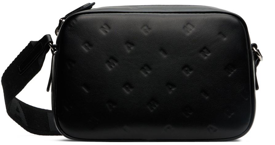 Marni Black Embossed Messenger Bag Marni