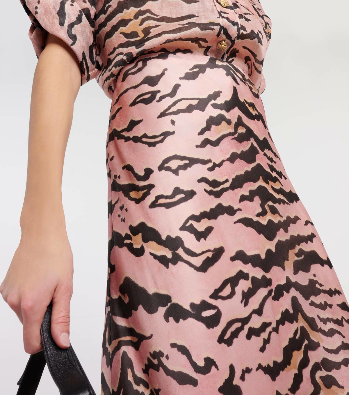 Zimmermann Matchmaker tiger-print silk maxi skirt Zimmermann