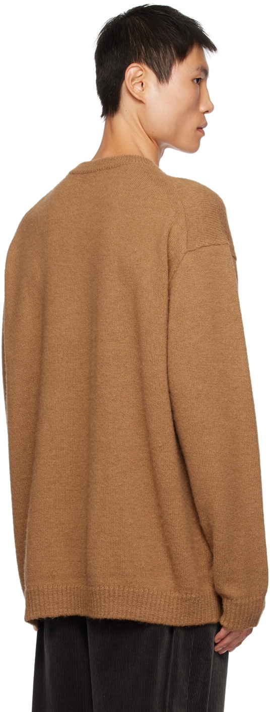 ATON Tan Crewneck Sweater ATON