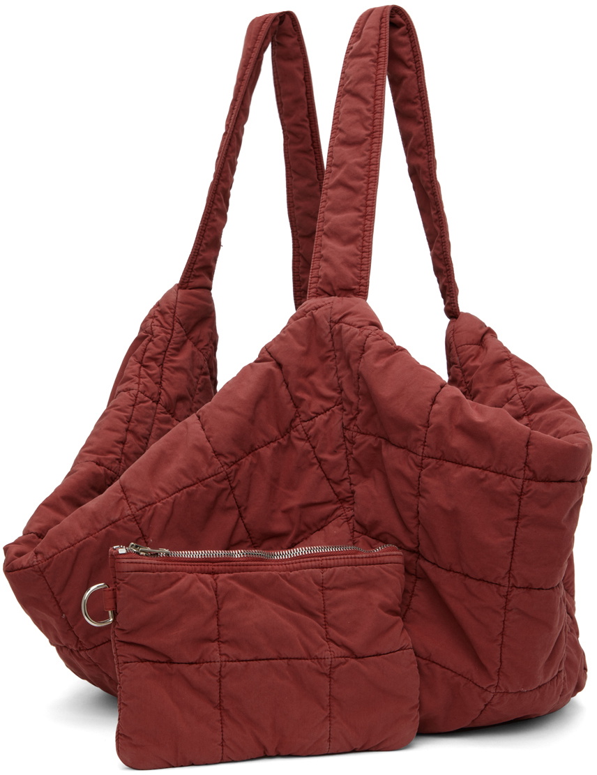 LEMAIRE Red Large Wadded Tote Lemaire