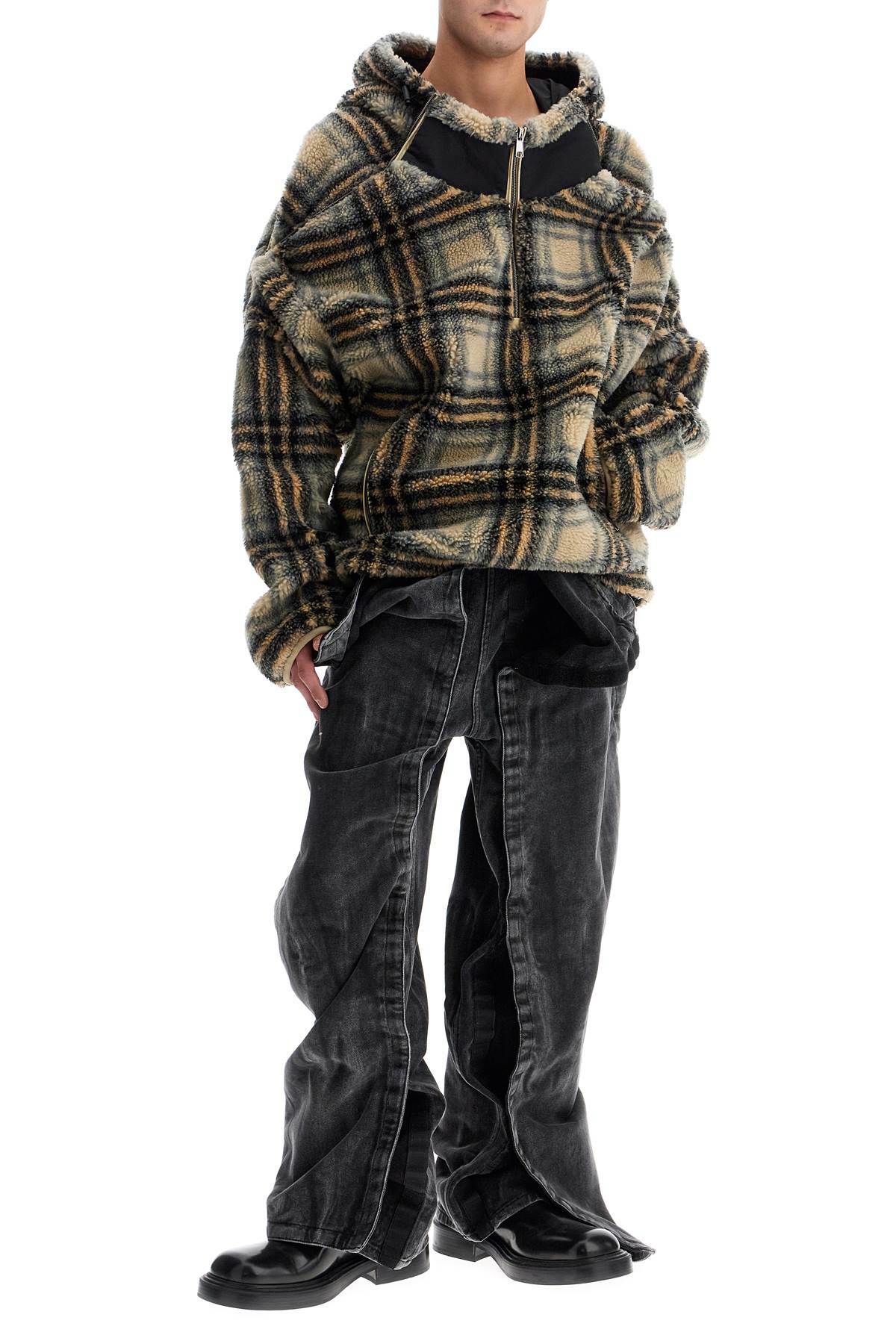 Y PROJECT fleece jacket with zip openings Beige Y/Project