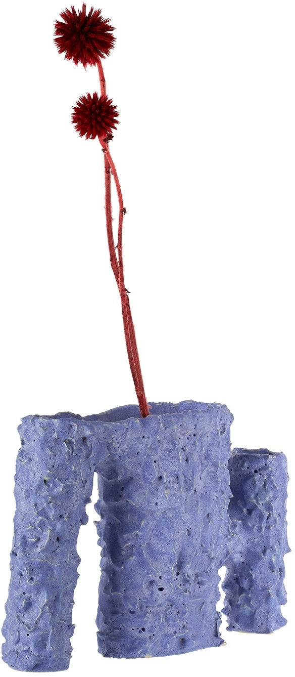 Siup Studio Blue Furry Doggo Vase