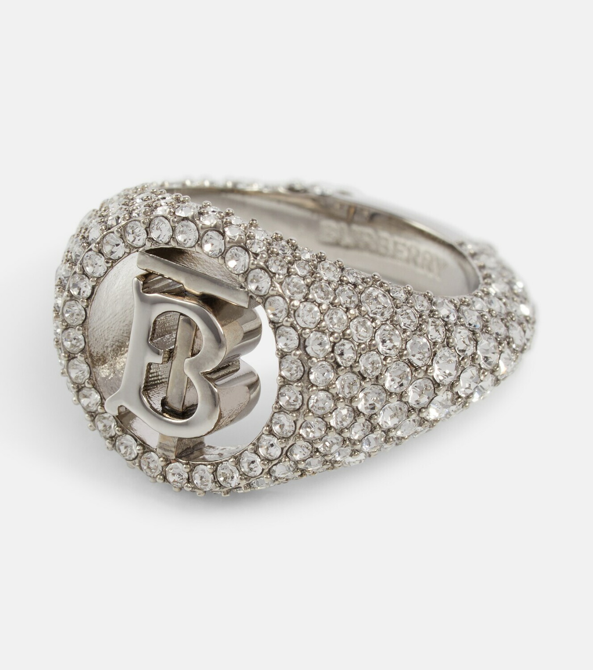 Burberry - Monogram embellished signet ring Burberry