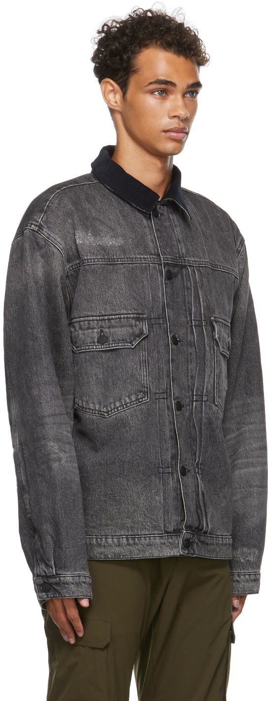 Boss Grey Denim Liberty Jacket BOSS