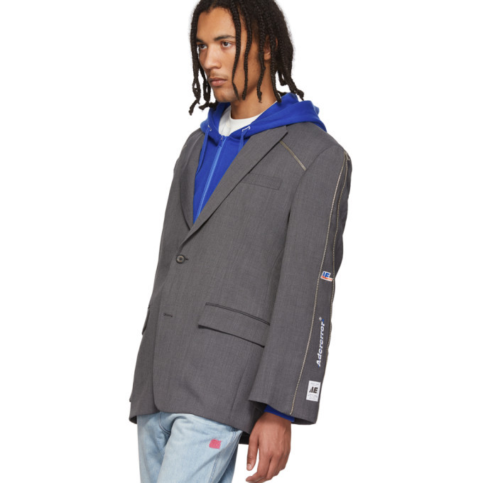 ADER error Grey Jersey Single Blazer ADER error