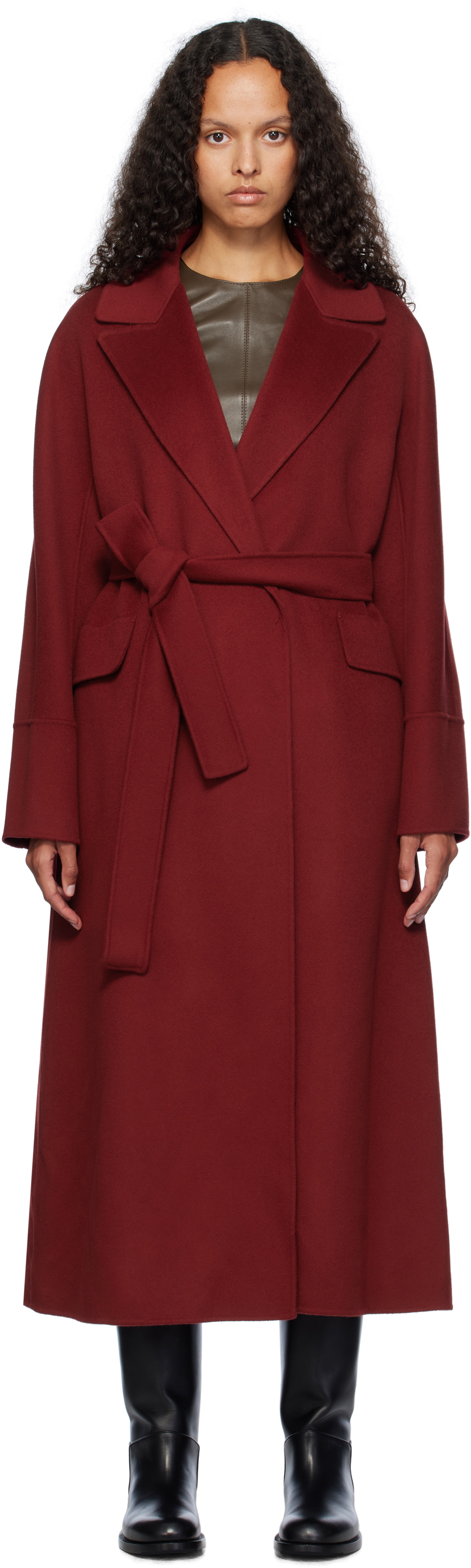 Max Mara Red Malika Coat Max Mara