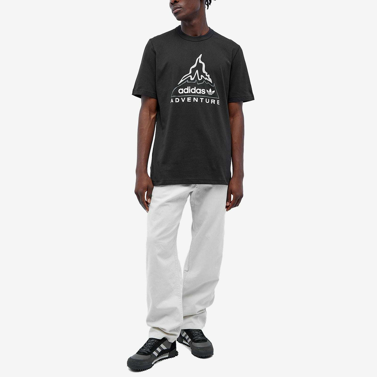 Adidas Men's Adventure Volcano T-Shirt in Black adidas