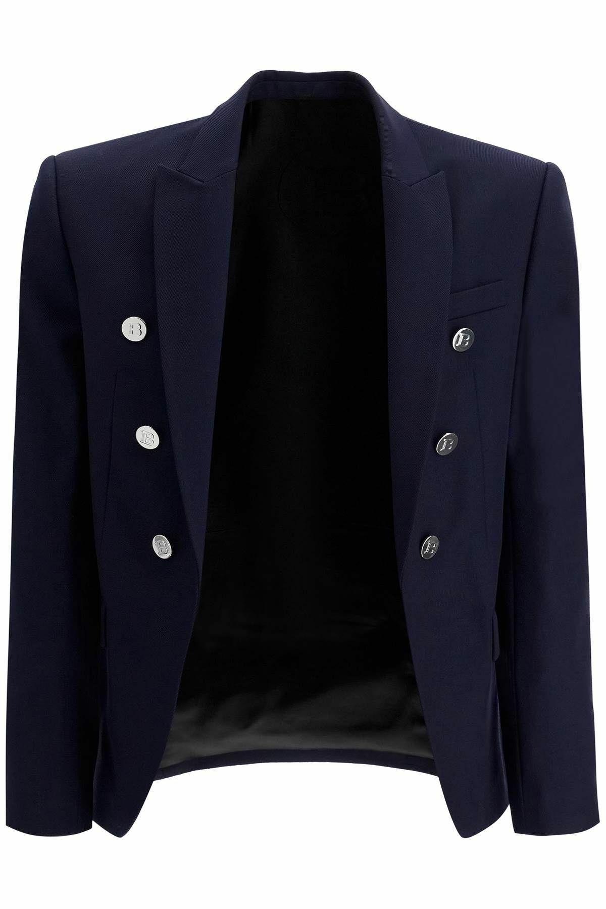 BALMAIN six-button wool jacket Blue Balmain