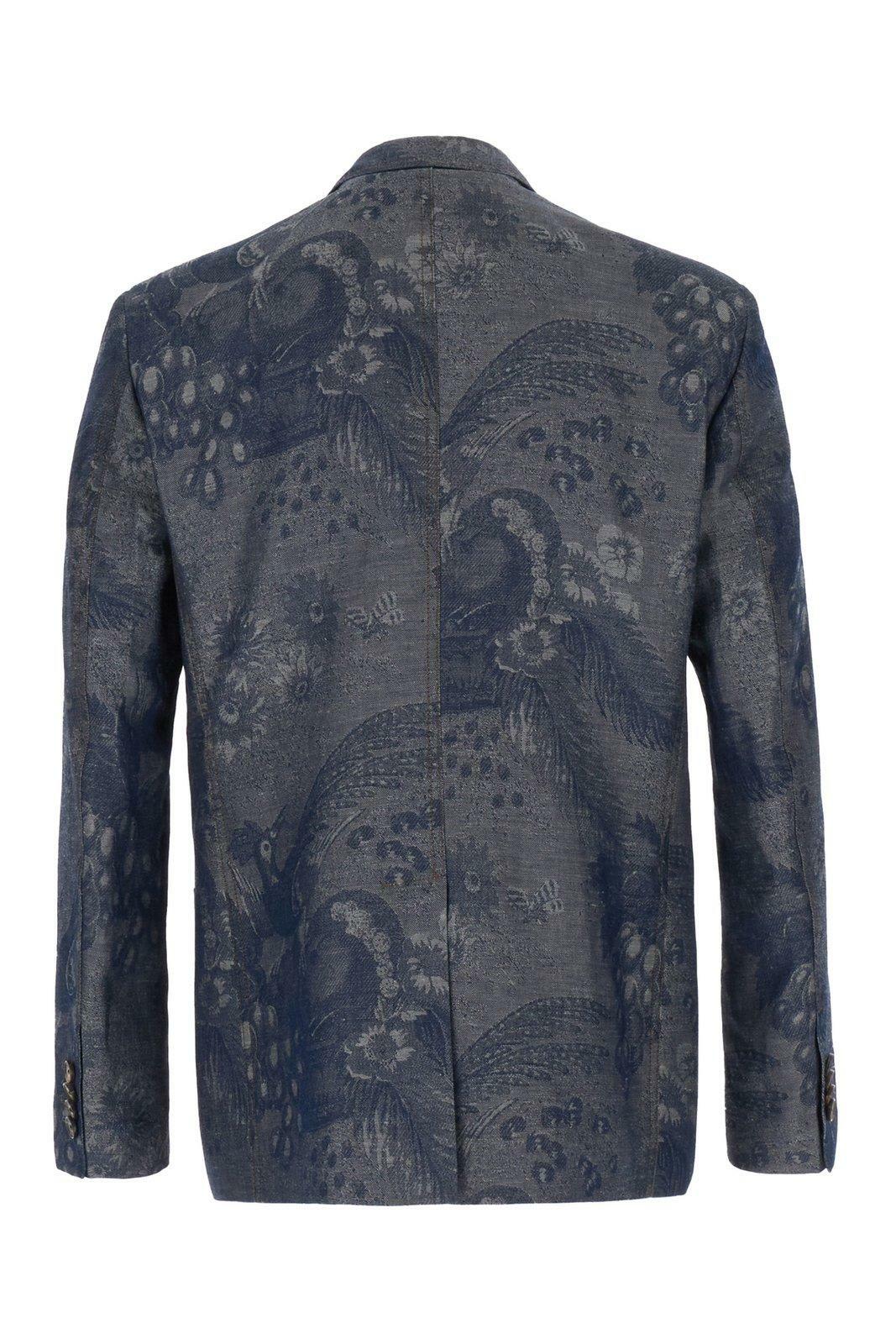 Etro Jacquard Denim Blazer Etro