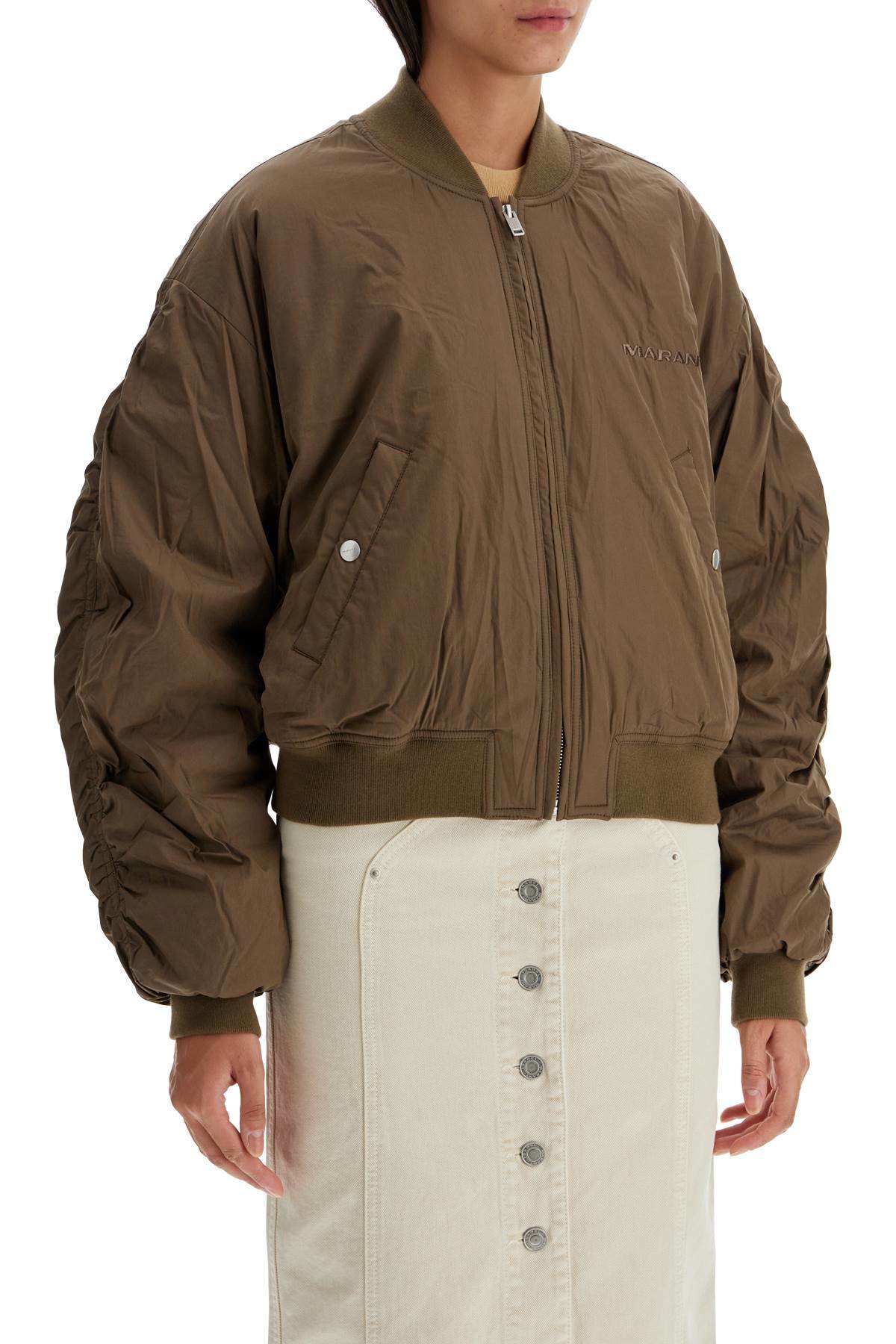ISABEL MARANT ETOILE bessime oversized bomber jacket Khaki Isabel ...