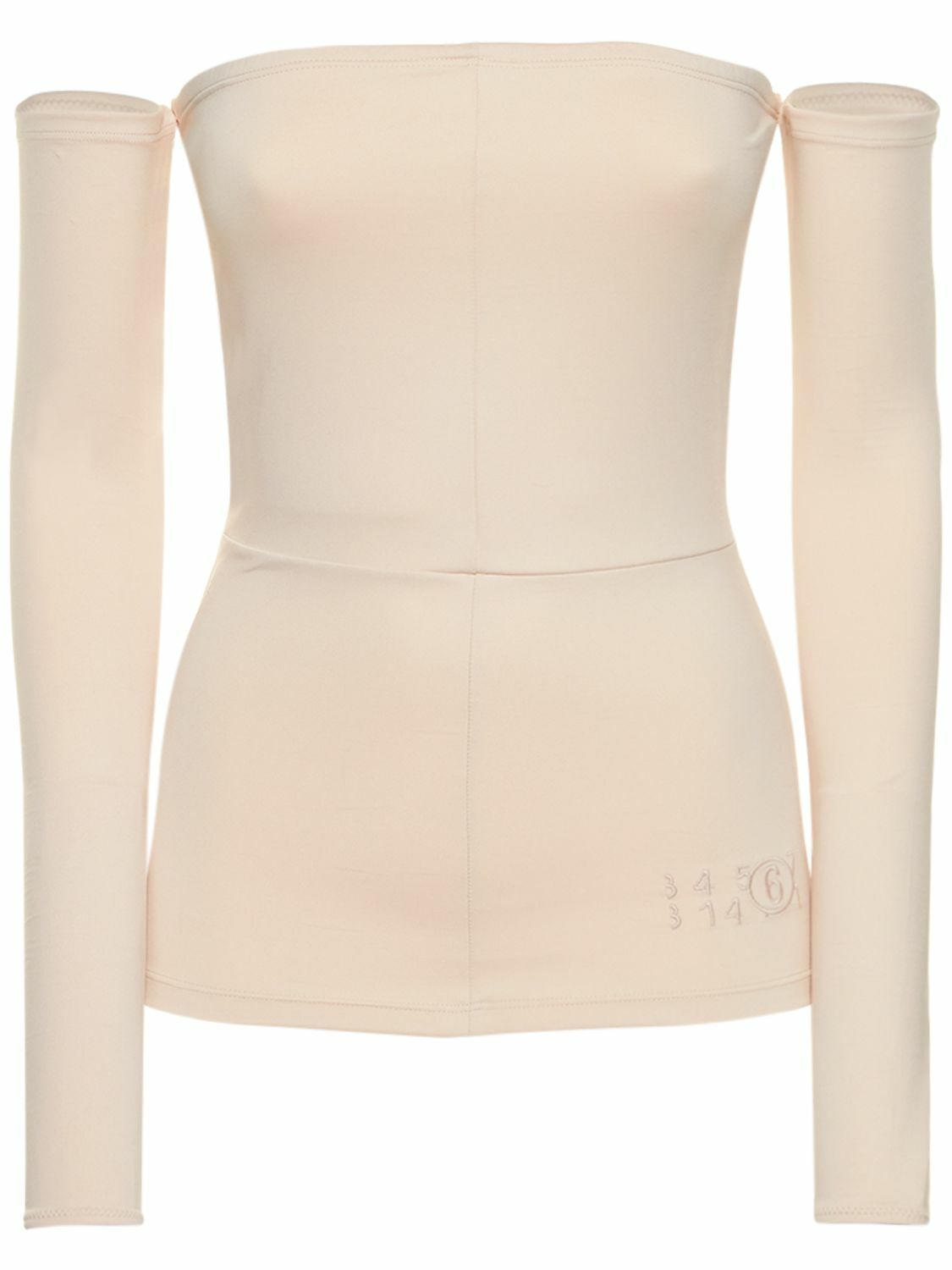 MM6 MAISON MARGIELA - Stretch Jersey Off-the-shoulder Top MM6 Maison ...