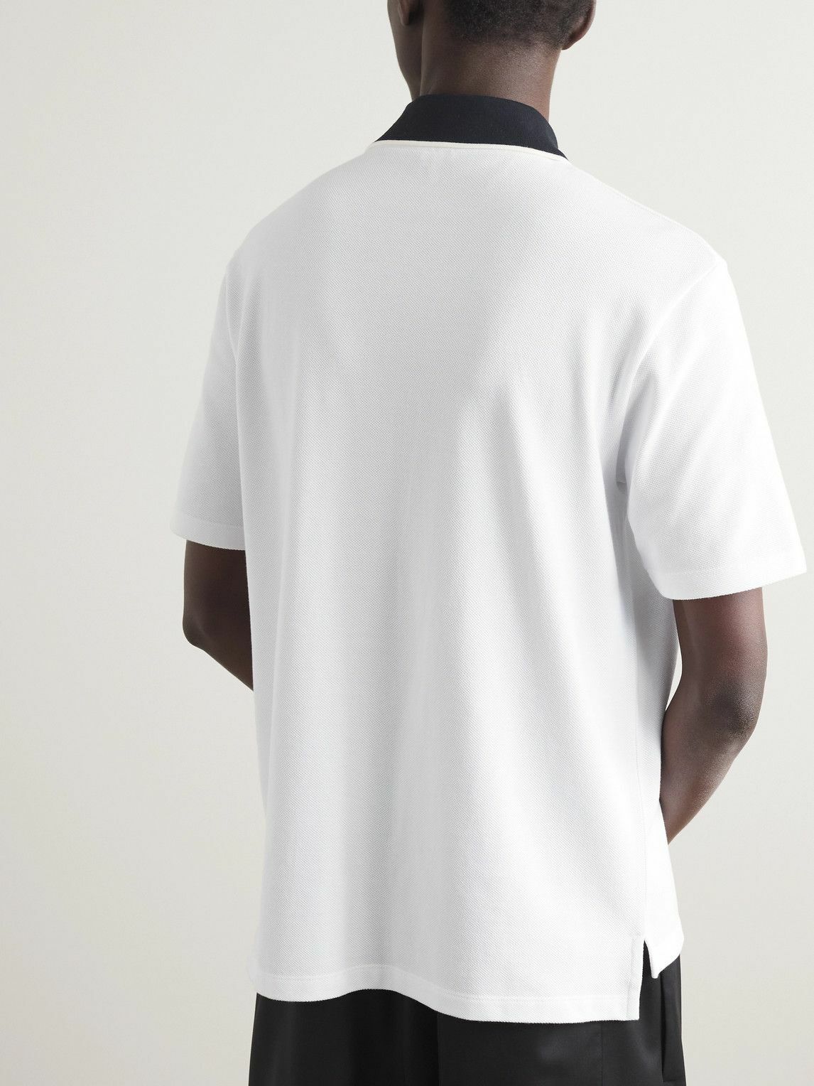 Loewe - Anagram Logo-Embroidered Cotton-Piqué Polo Shirt - White Loewe