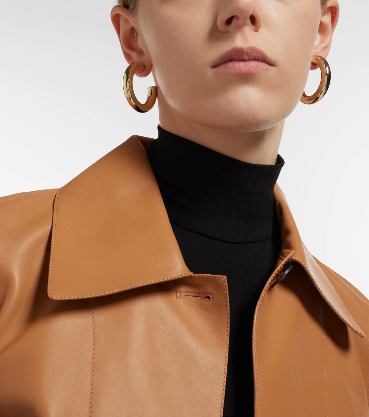 Jennifer Fisher 1 Jamma Mini 10kt gold plated hoop earrings Jennifer Fisher
